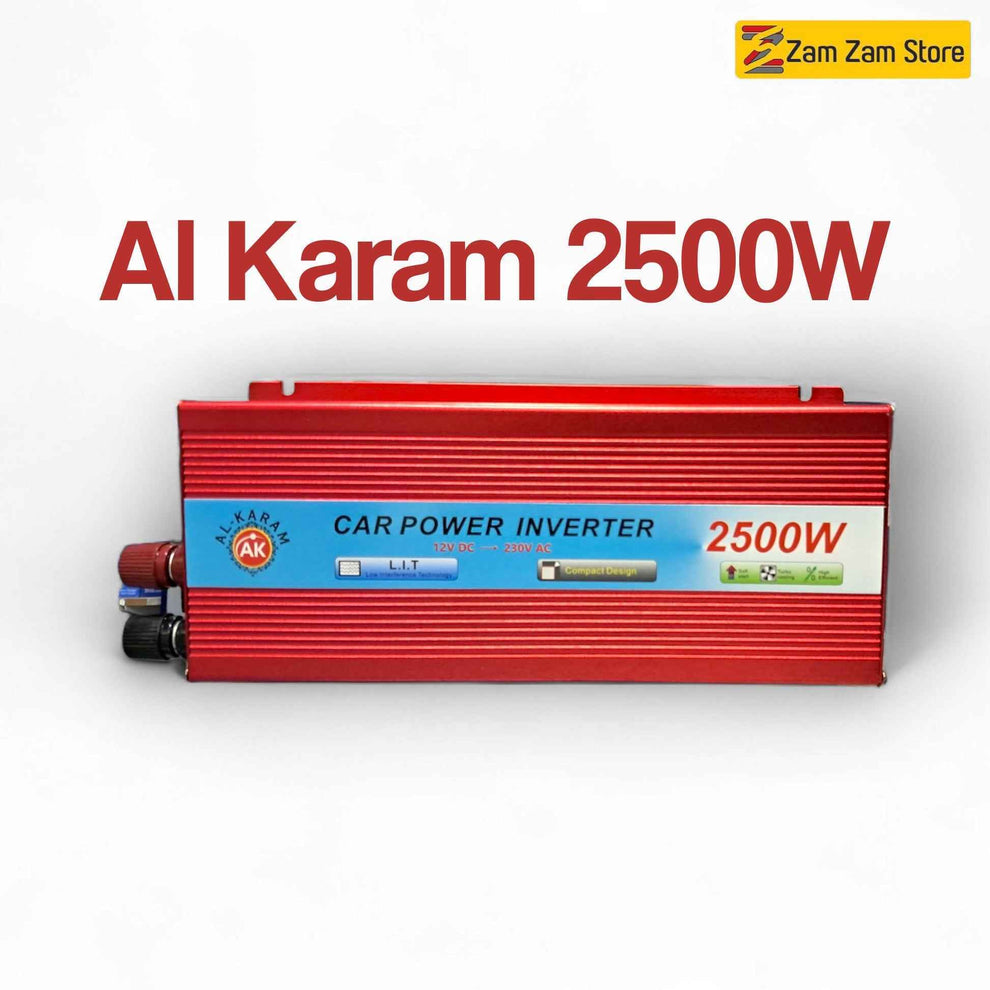 AL KARAM 2500W 12V to AC 220V Inverter – Heavy Duty Performance