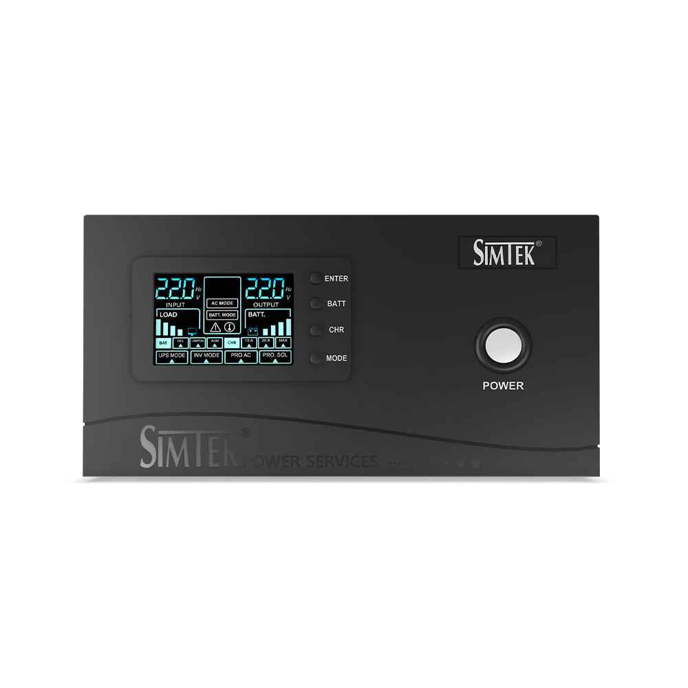 Simtek 8+8 2000VA 1200W Pure Sine Wave Inverter – 24V | Silent & Stable