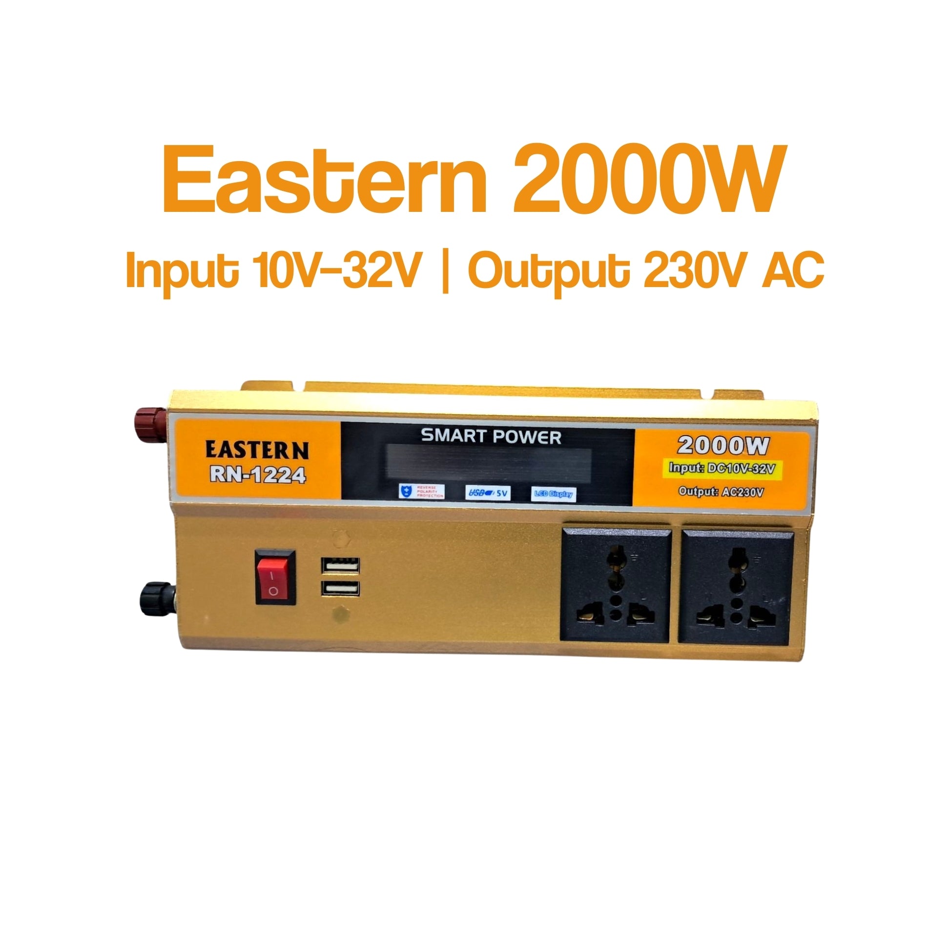 Eastern Smart Power 2000W Inverter DC 10V–32V to 230V AC – RN 1224