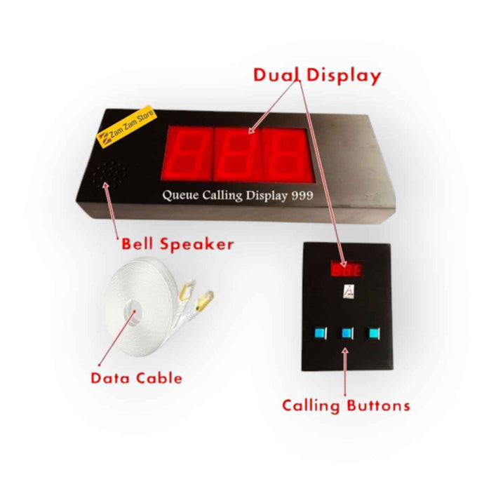 Patient Ticket Counter System 2 Digit Display | Wired Queue Management ...